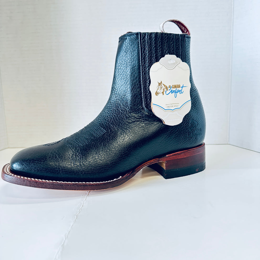 EL CANELO BOOTS BOTIN EL PASO CAISSON NEGRO – TERES WESTERN & BOOTS